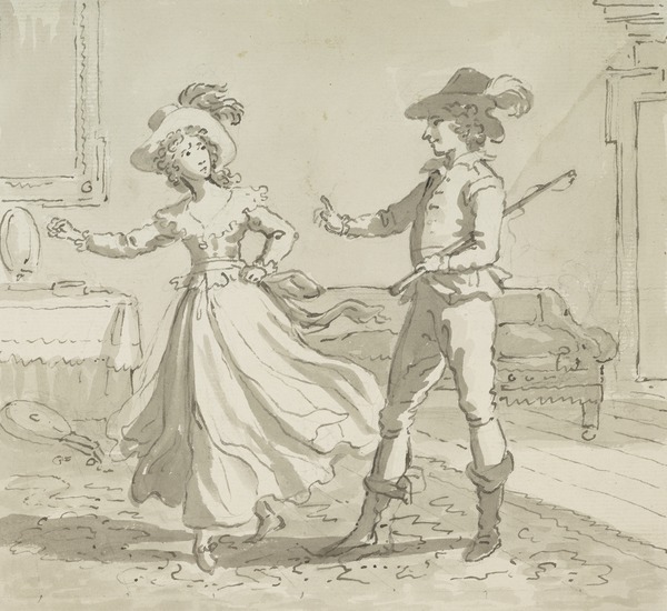 Scene from Shakespeare's 'The Taming of the Shrew', Act 2 Scene 1 ...