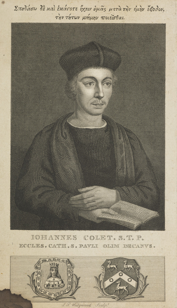 John Colet, c 1467 - 1519. Dean of St Paul's by J.P. Wedgewood ...