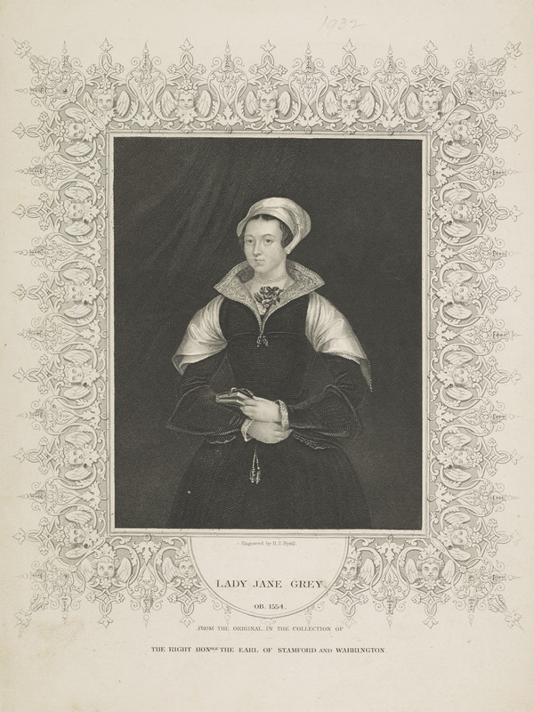 Lady Jane Dudley (known as Lady Jane Grey), 1537 - 1554 by Henry Thomas ...