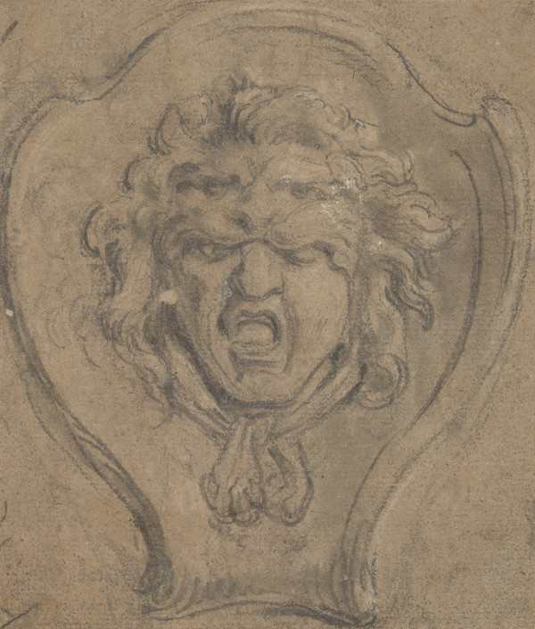 Study of a Keystone with a Mask of Hercules Wearing the Nemean Lion ...