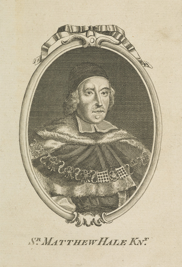 Sir Matthew Hale, 1609 - 1676. Chief Justice of England | National ...