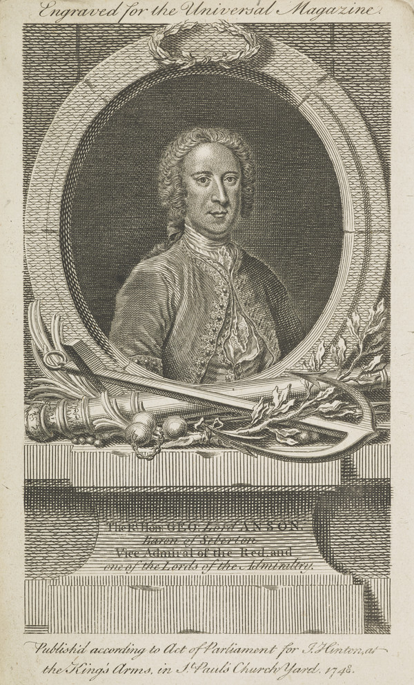 George Anson, 1st Baron Anson, 1697 - 1762. Admiral | National ...