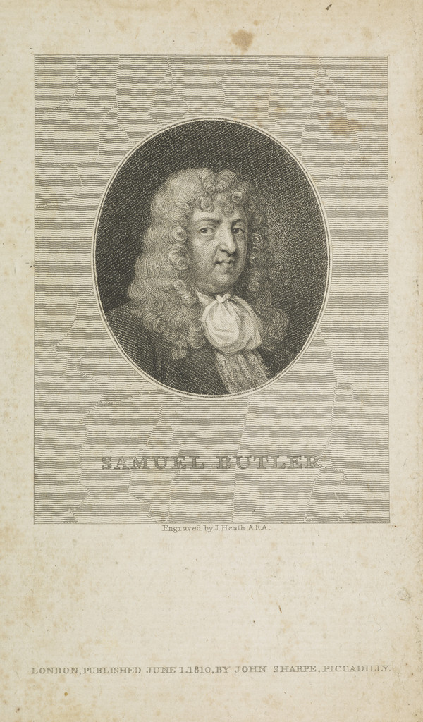 Samuel Butler, 1612 - 1680. Poet; author of "Hudibras" by James Heath ...