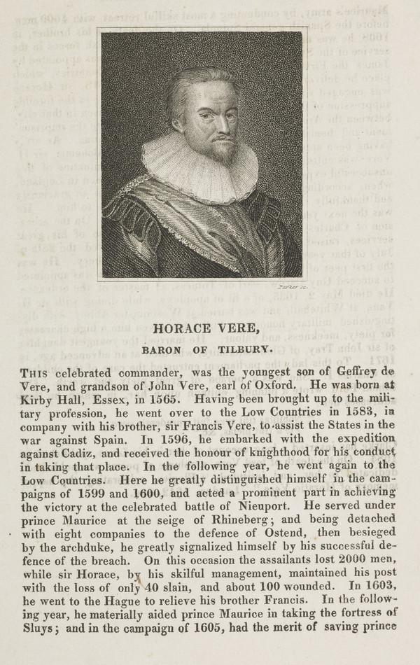 Horace Vere, Baron Vere of Tilbury, 1565 - 1635 by George Parker ...