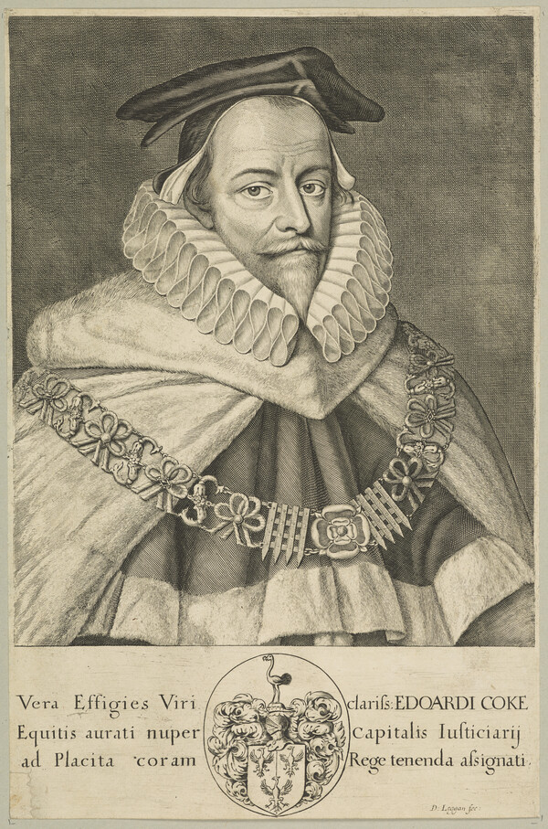 Sir Edward Coke, 1552 - 1634. Lord Chief Justice of England by David ...