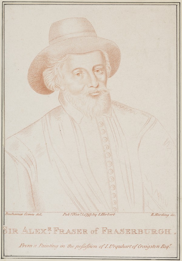 Sir Alexander Fraser, c 1536 - 1623. Founder of Fraserburgh by Edward ...