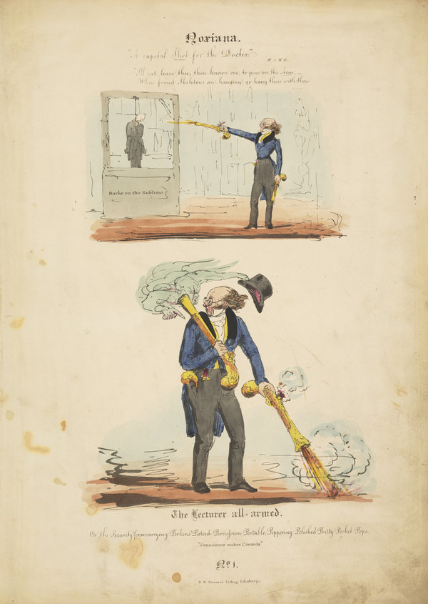 Dr Robert Knox, 1791 - 1862. Anatomist. (The Lecturer all-armed', No. 1 ...