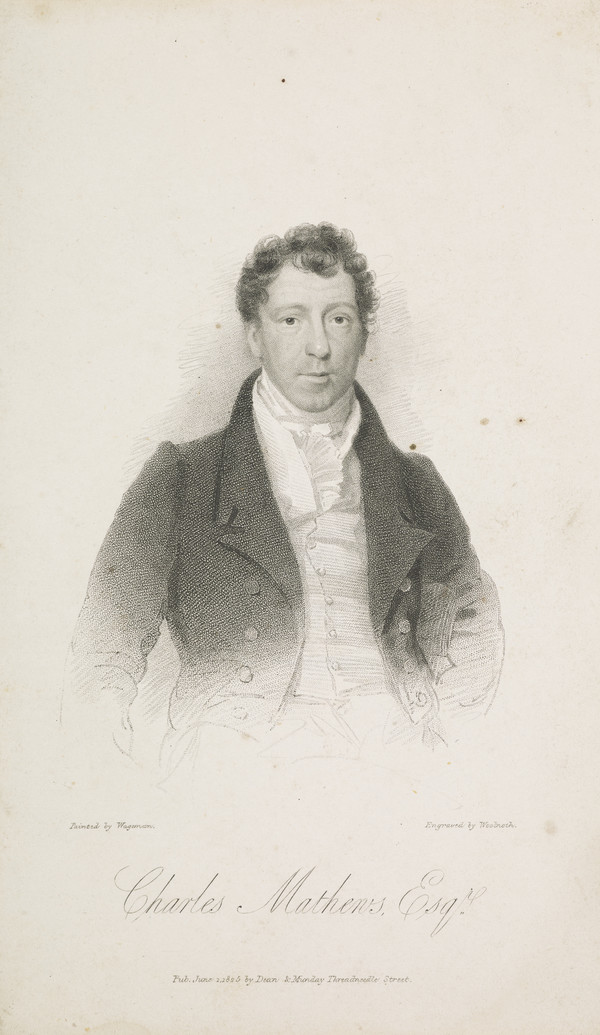 Charles Mathews, 1776 - 1835. Actor by Thomas Woolnoth | National ...