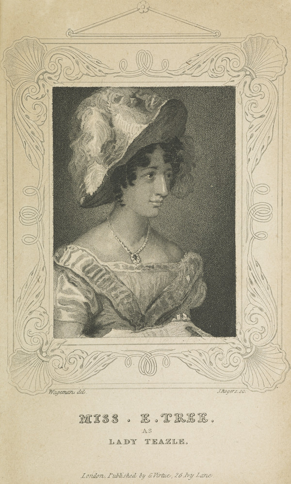 Ellen Kean (née Tree), 1805 - 1880. Actress (as Lady Teazle) by J ...