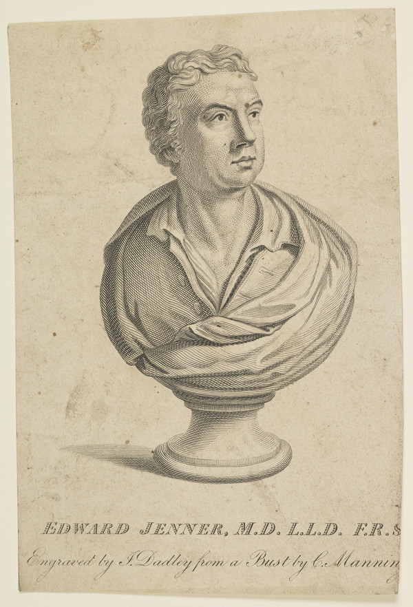 Dr Edward Jenner, 1749 - 1823. Discoverer of vaccination by John Dadley ...