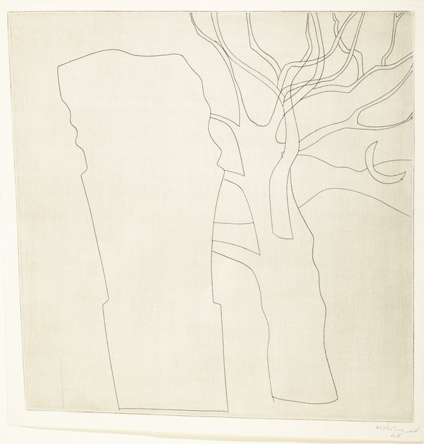 tree,column and moon, 1967 by Ben Nicholson | National Galleries of ...
