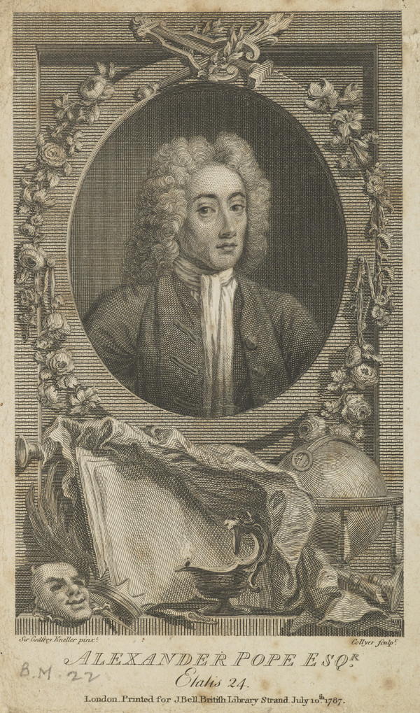 Alexander Pope, 1688 - 1744. Poet by Joseph Collyer | National ...