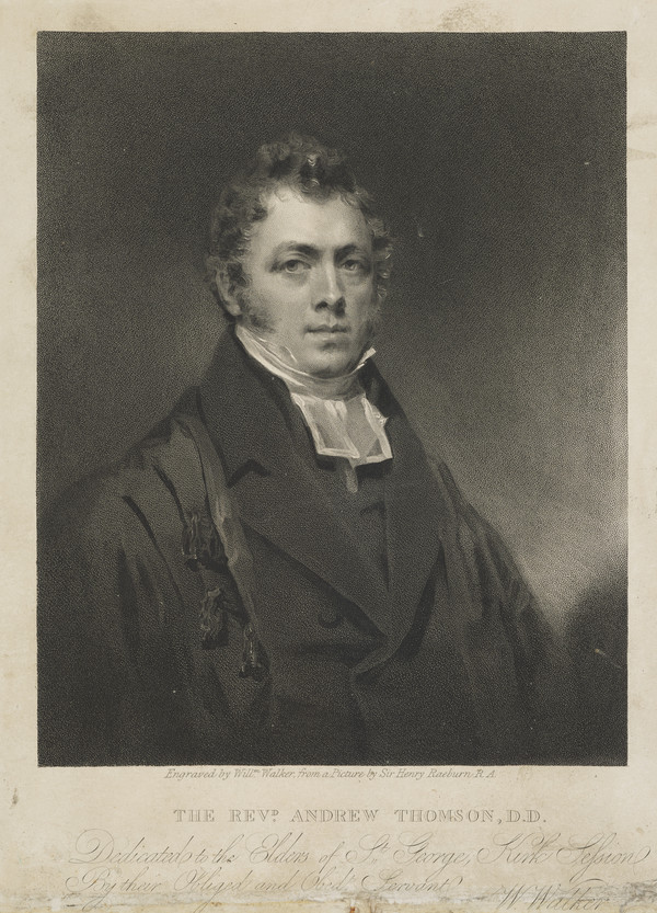 Rev. Andrew Thomson, 1779 - 1831. Minister of St George's, Edinburgh by ...