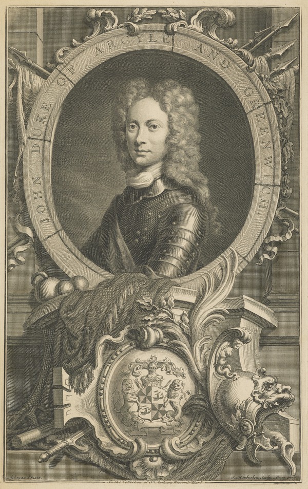 John Campbell, 2nd Duke of Argyll and Greenwich, 1678 - 1743. Soldier ...