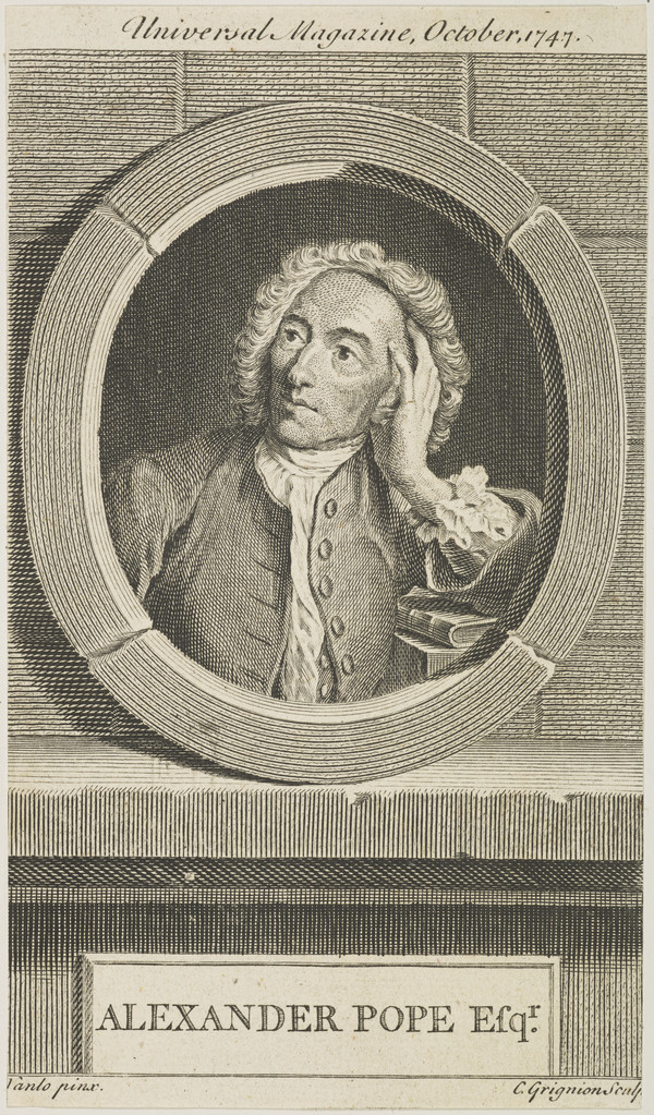 Alexander Pope, 1688 - 1744. Poet by Charles Grignion | National ...