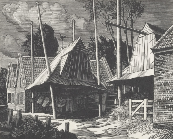 Haybarns at Eemdijk by George Mackley | National Galleries of Scotland