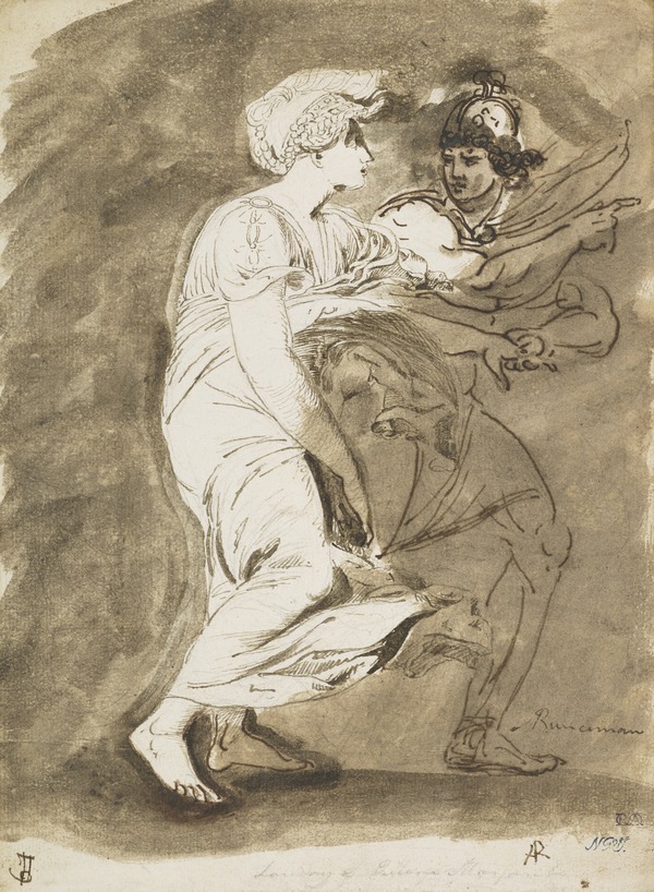 Study for the Painting 'The Landing of Saint Margaret' by Alexander ...