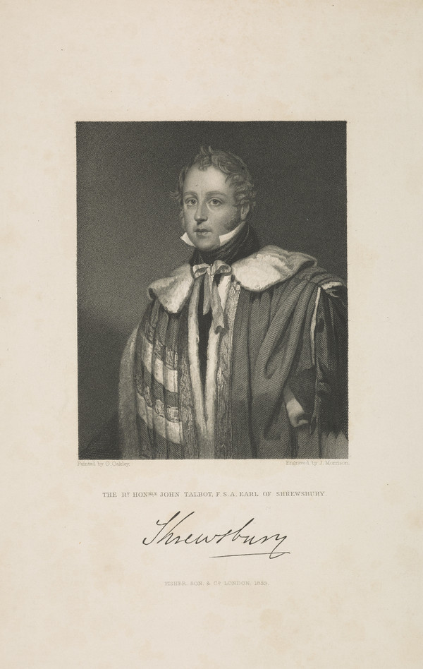 John Talbot, 16th Earl of Shrewsbury, 1791 - 1852. Prominent Catholic ...