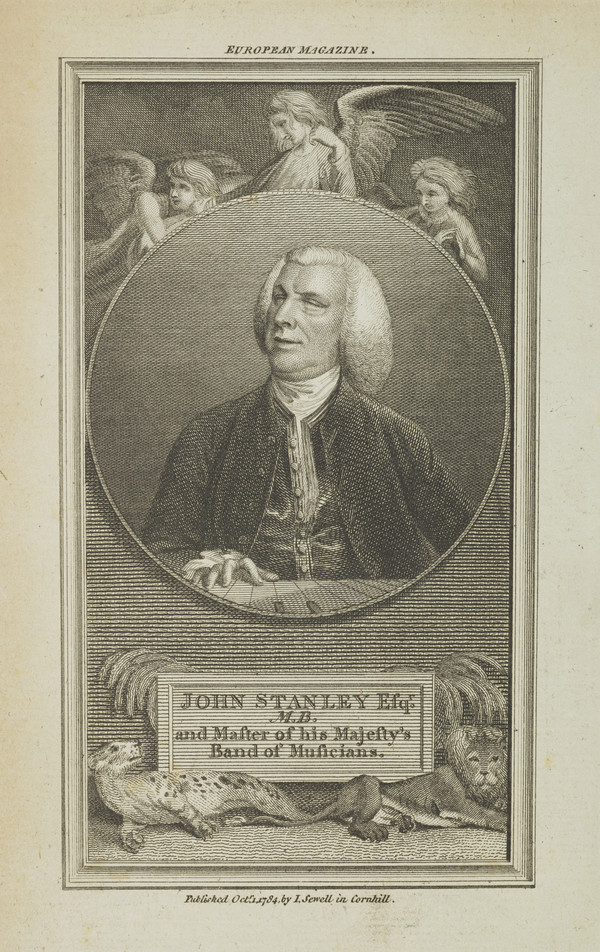 John Stanley, 1712 - 1786. Blind musician and composer | National ...