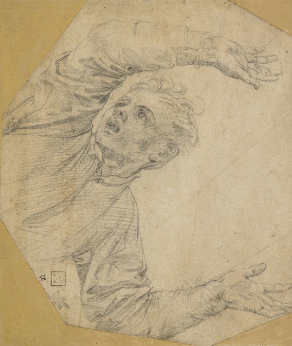 A Boy with Upraised Hands: Study for the Young Spectator in the ...