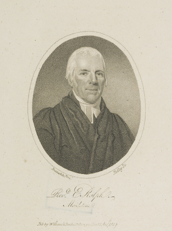 Rev. E. Ralph, about 1745 - 1818. Minister at Maidstone by Ridley ...