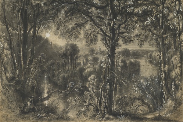 A View on the Doon with the Burns Monument by David Octavius Hill ...