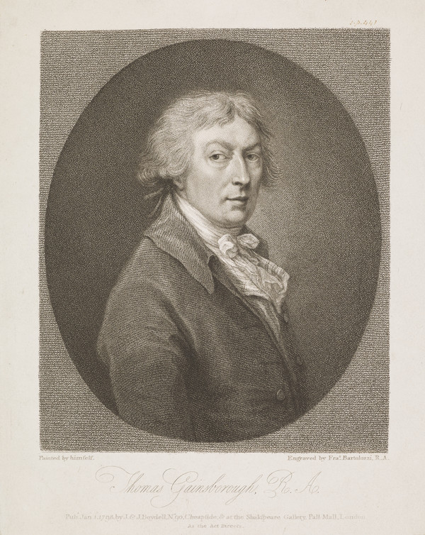 Thomas Gainsborough, 1727 - 1788. Painter by Francesco Bartolozzi ...