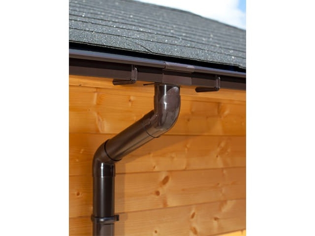 S-Lon | PVC Dakgoot Vierhoekig dak BG70 | Bruin | 14 m