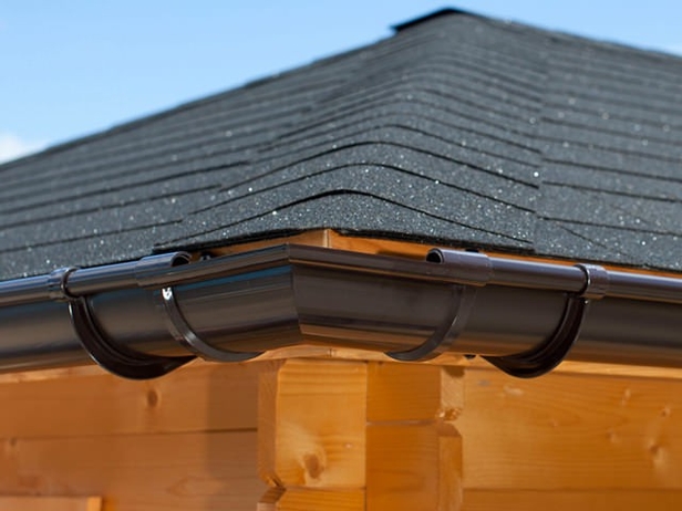 S-Lon | PVC Dakgoot Vierhoekig dak EXTRA100 | Bruin | 17.5-21 m