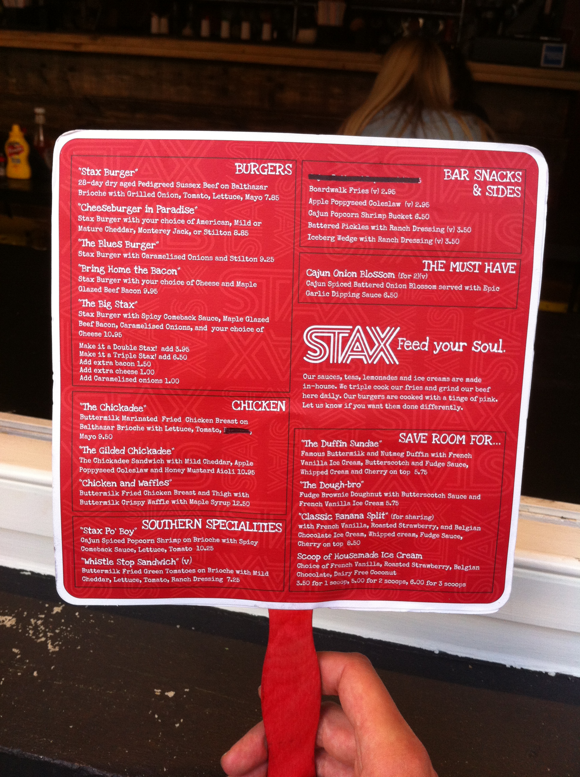 Stax Diner - ON IN LONDON