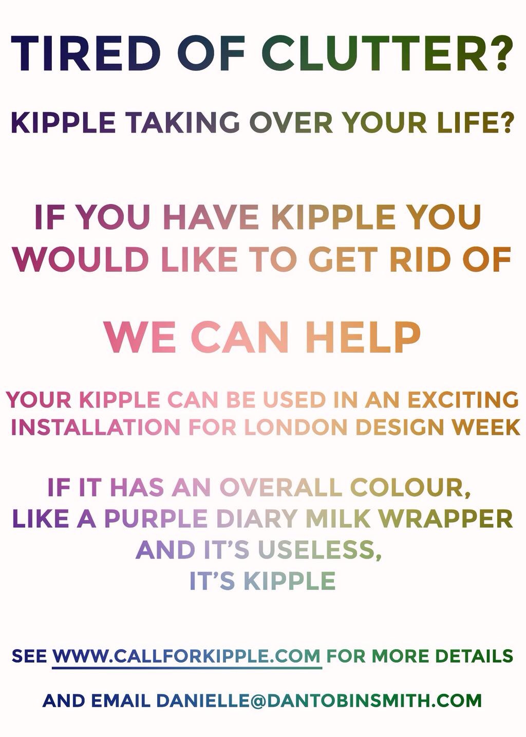'The First Rule of Kipple' Dan Tobin Smith for London Design Festival ...