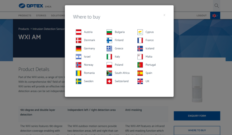 2022 OPTEX Authorised Partners | Optex Europe