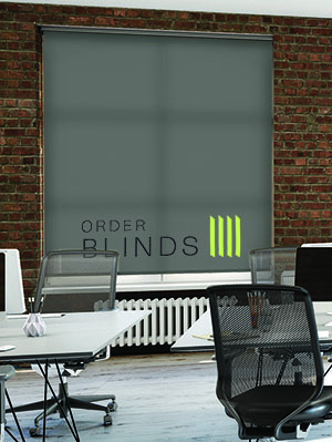 logo printed blinds