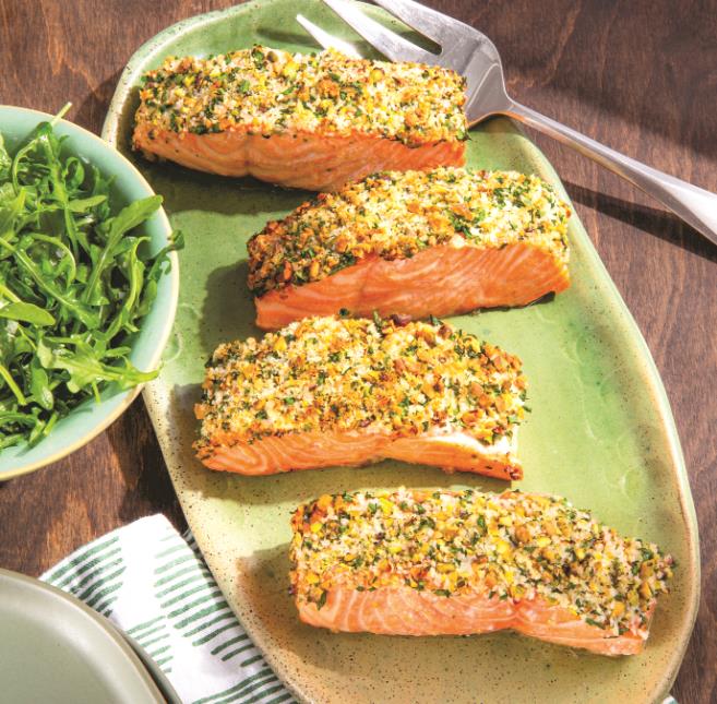 Pistachio-crusted salmon sure to make your dinner party ahit - Chicago ...