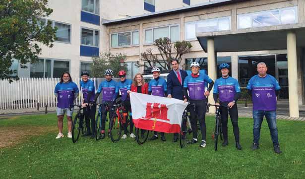 Local cyclists set off on Pamplona to Gib charity ride - Gibraltar ...