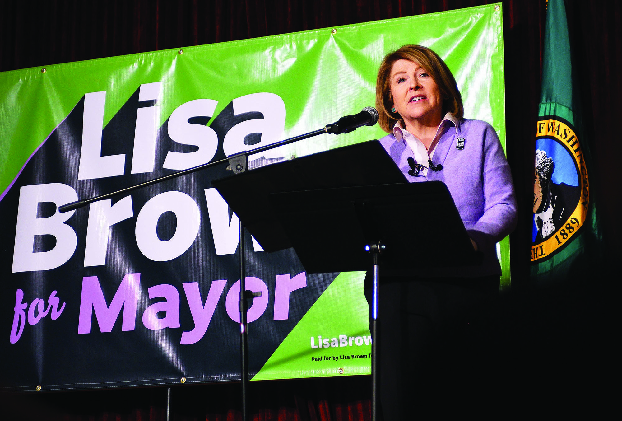 Lisa Brown announces bid for mayor of Spokane in a news conference on ...