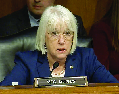 Sen. Patty Murray, D-Wash., questions a witness during a Senate ...