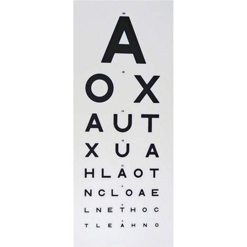 6m Snellen Vision Chart Vision Screeners Eye Charts P A Medical Ltd