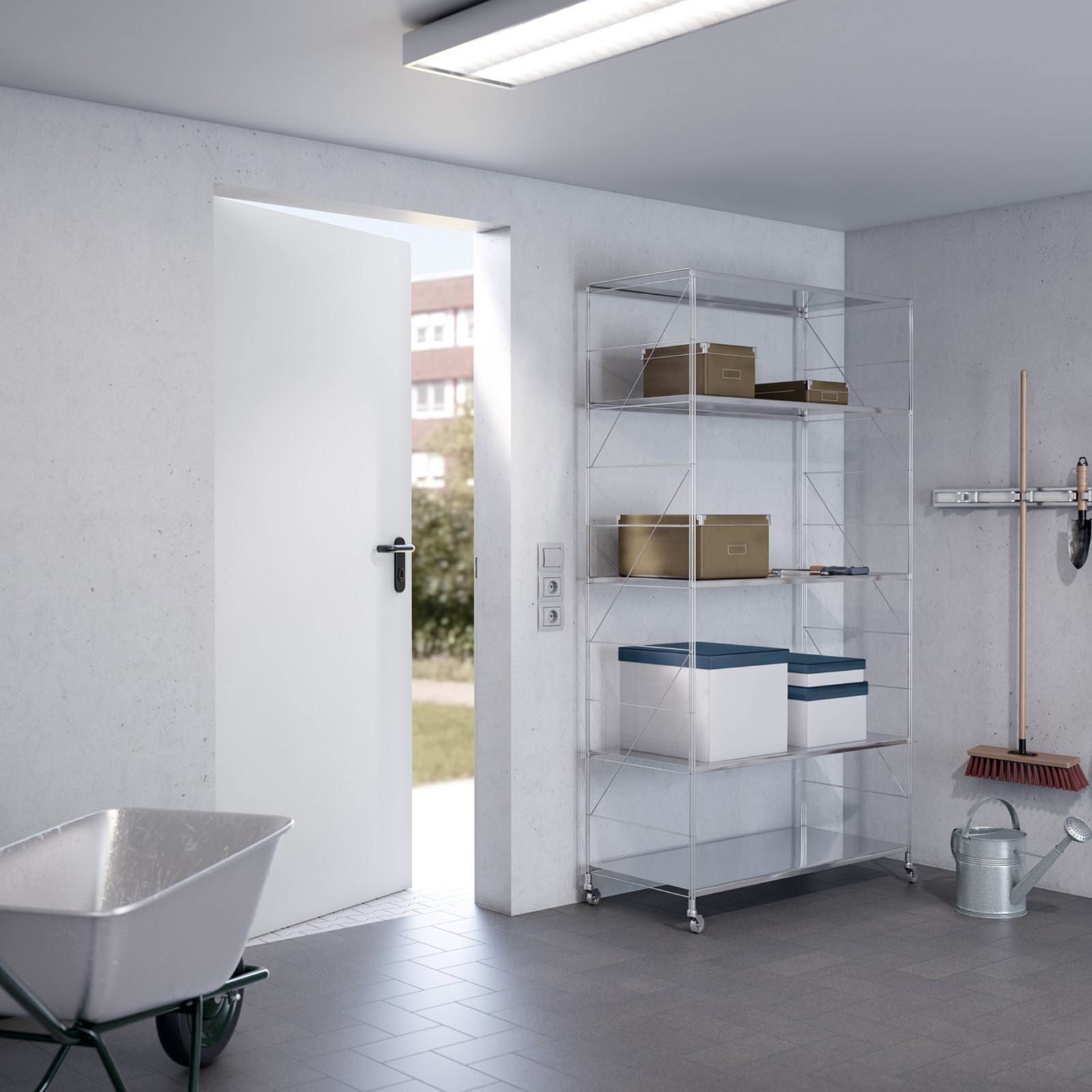 Hörmann Feuerschutztür Brandschutztür T30 H8-5 Eingangstür Garagentür Stahltür | eBay