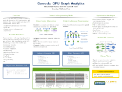 Gunrock: GPU Graph Analytics