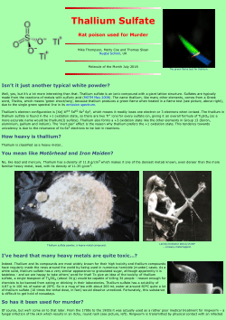 Thallium sulfate - Molecule of the Month July 2018 {archived version]