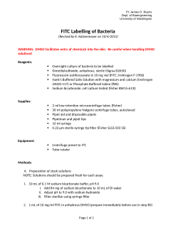 FITC labeling of bacteria