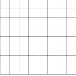 Cartesian graph paper with lines every 1cm.