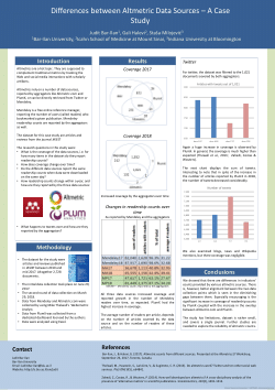 Differences between Altmetric Data Sources – A Case Study