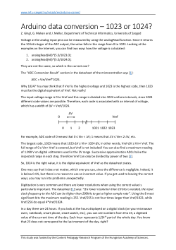 Arduino data conversion - 1023 or 1024?