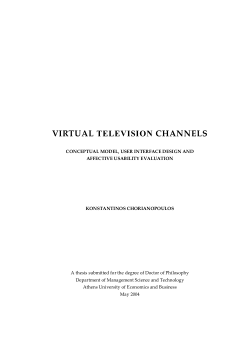 Virtual Television Channels