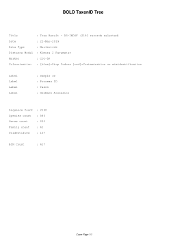 A DNA barcode reference library of the French Polynesian shore fishes