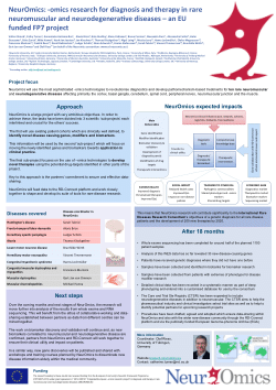 NeurOmics: -omics research for diagnosis and therapy in rare ...