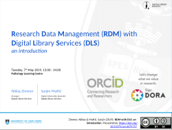 Research Data Management (RDM) with Digital Library Services (DLS): an ...