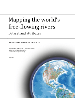 Mapping the world's free-flowing rivers: data set and technical ...